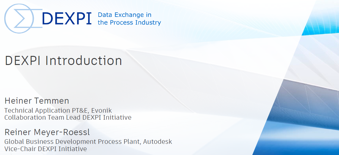 DEXPI introduction at SEIIA THTH May webinar – DEXPI