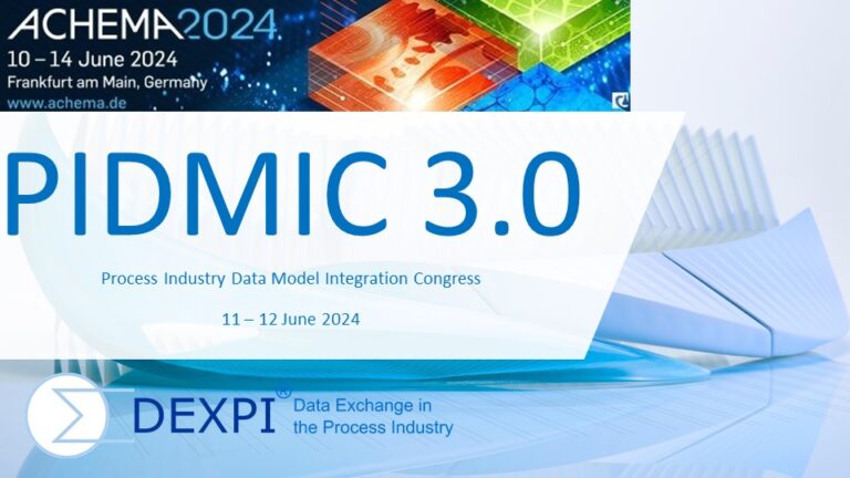 PIDMIC 3.0 at ACHEMA 2024 – DEXPI